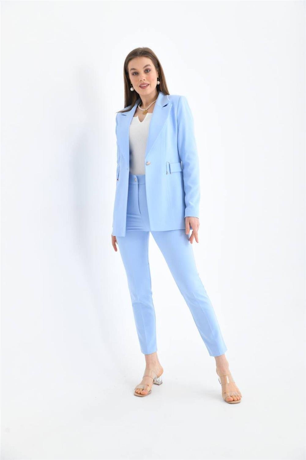 Light blue pantsuit store