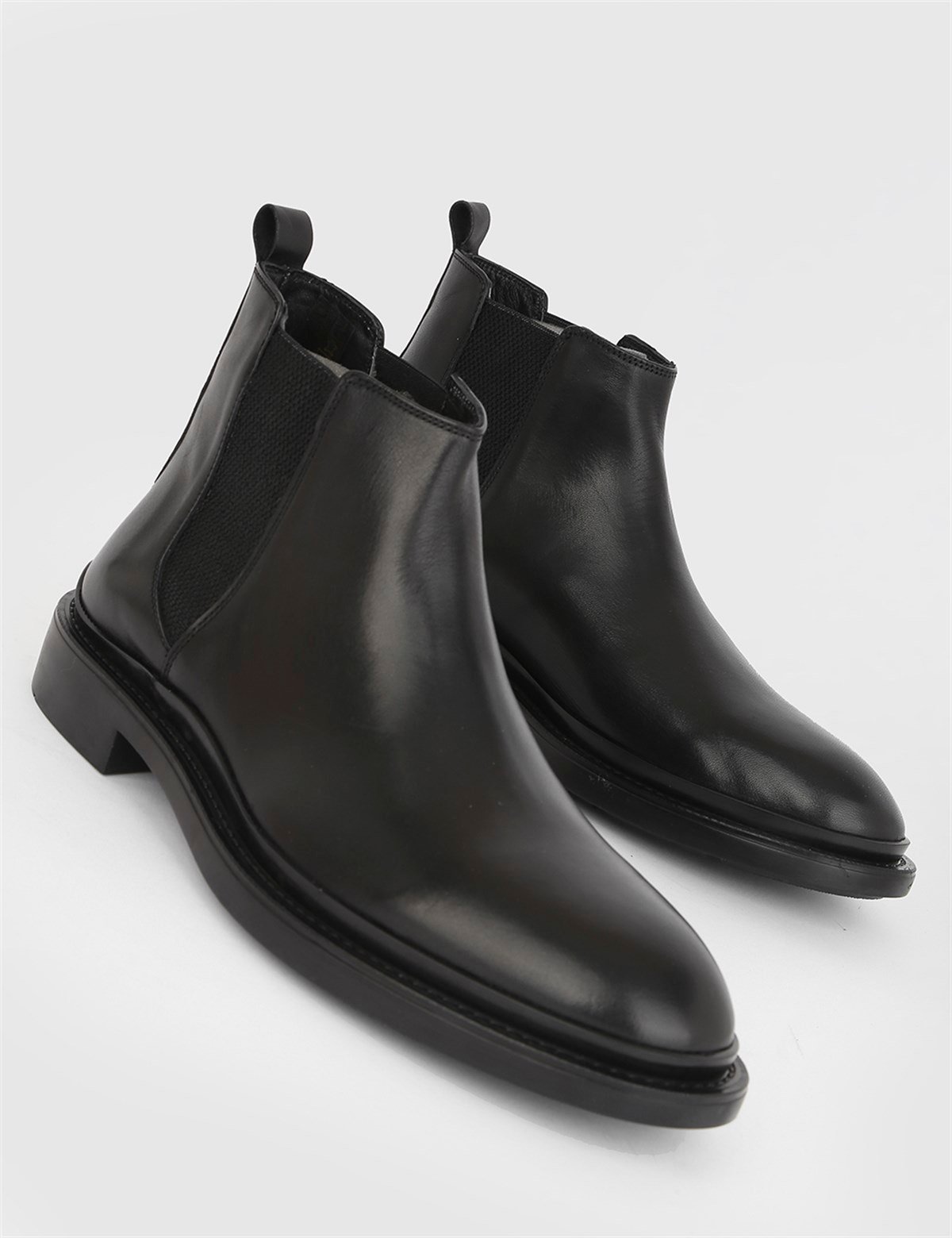 Alisha Black Leather Men's Boot - İLVİ Alisha Black Leather Men's Boot - İLVİ