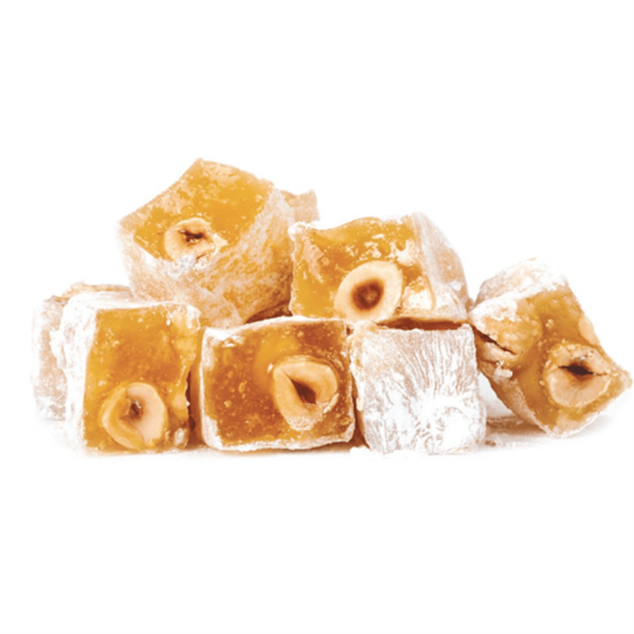 turkish delight with hazelnut