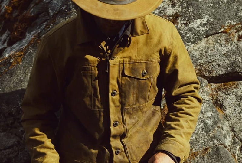 Filson TIN CLOTH SHORT LINED CRUISER JACKET Filson TIN CLOTH SHORT LINED CRUISER JACKET