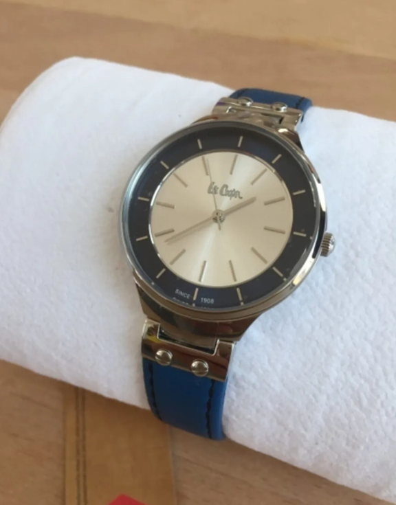 Leecooper Lacivert Deri Kordon Klasik Kadın Kol Saati LC06337.399LC