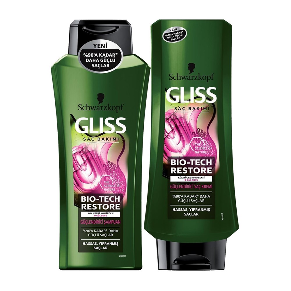 GLISS ŞAMPUAN BİOTECH 360 ML+SBK 360 ML
