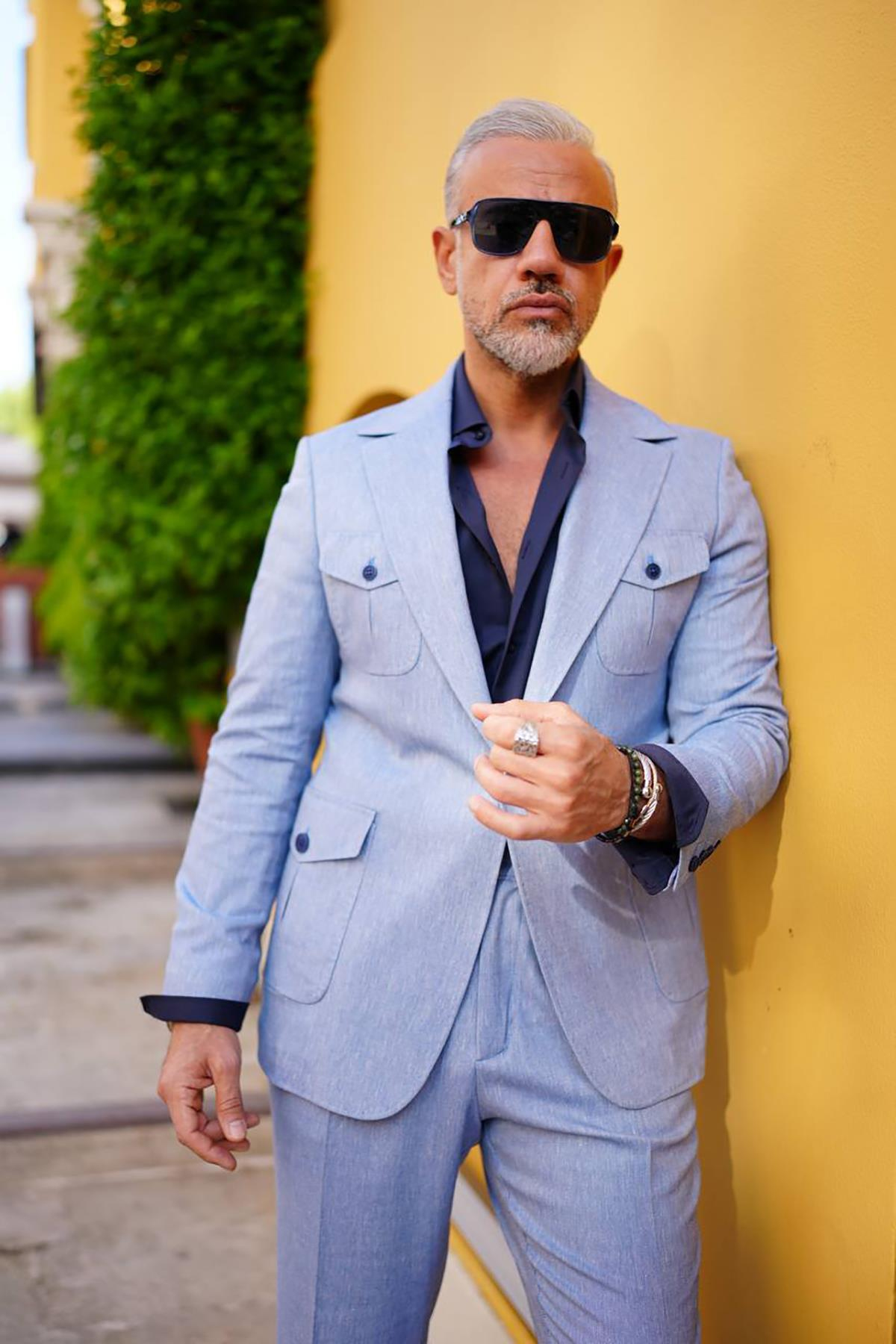 SPANISH COLLAR SAFARI SUIT