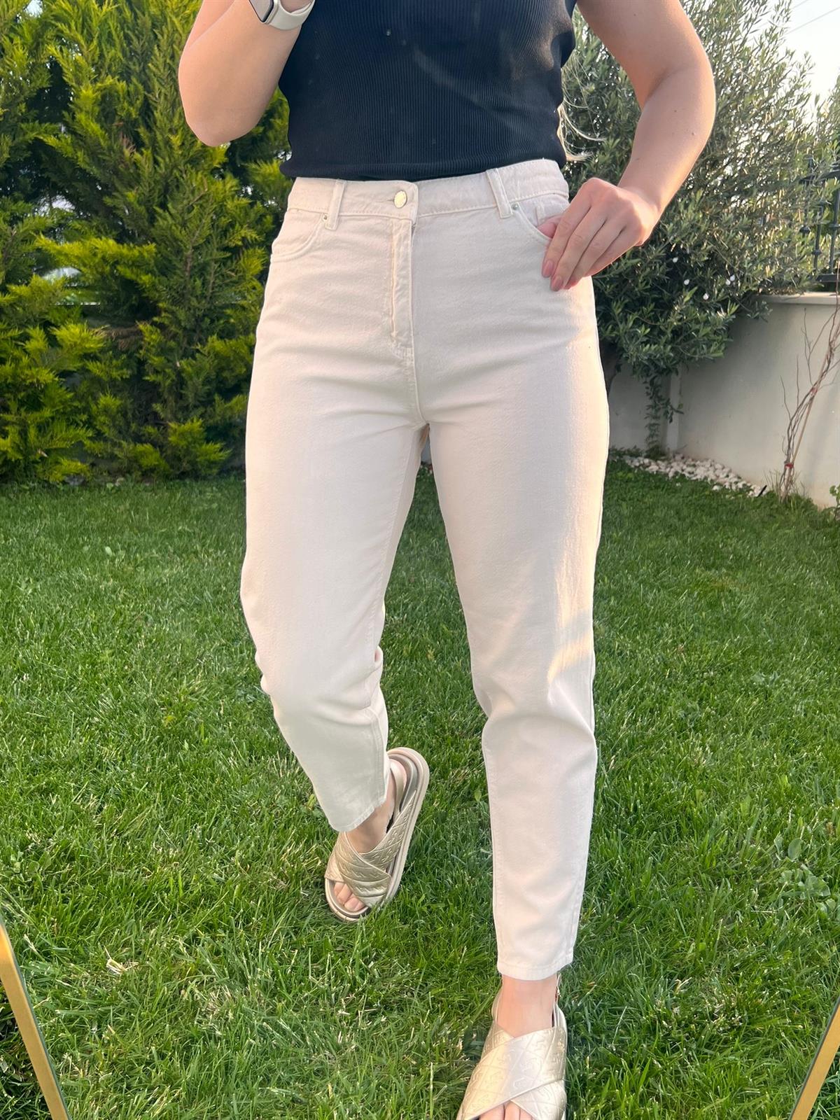 orj marka krem renk mom jean