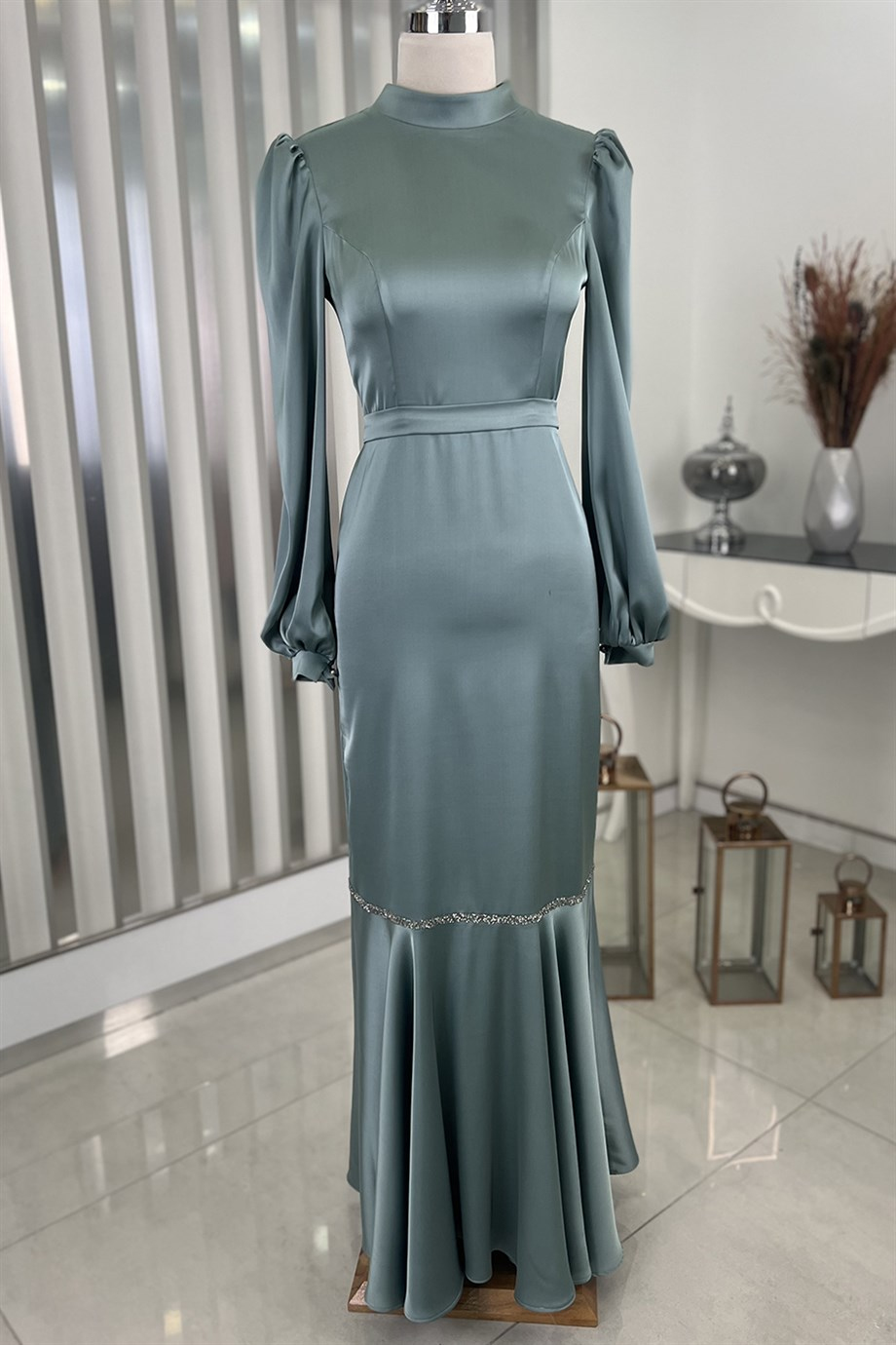 Rana Zen Pera Abiye Mint - Tesettür Home