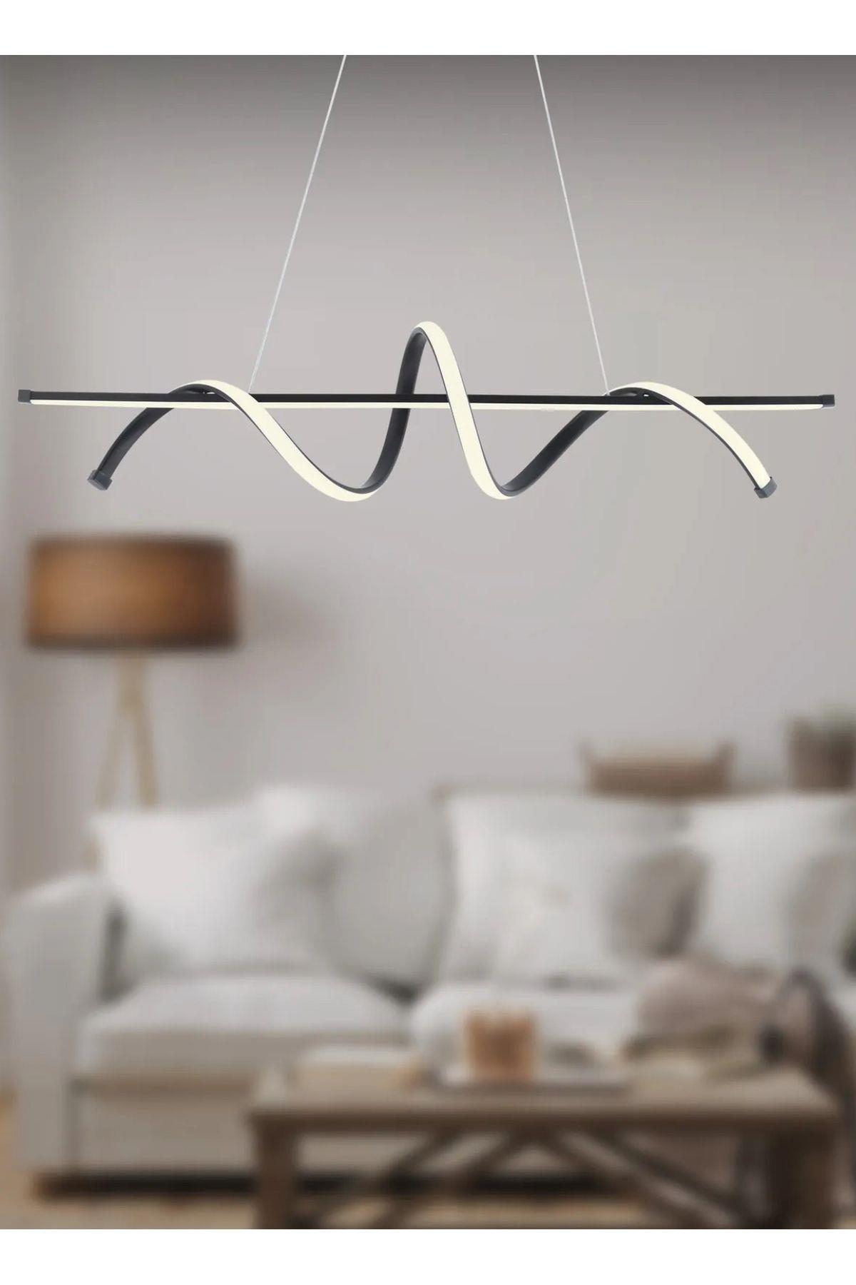 Modern Cayenne Sarkıt Led Avize Beyaz Işık Salon Mutfak Oturma Odası ...