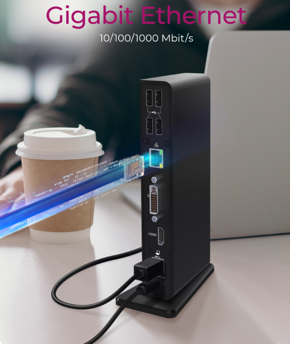 Icy Box USB Type-C® Notebook DockingStation 3 Monitör