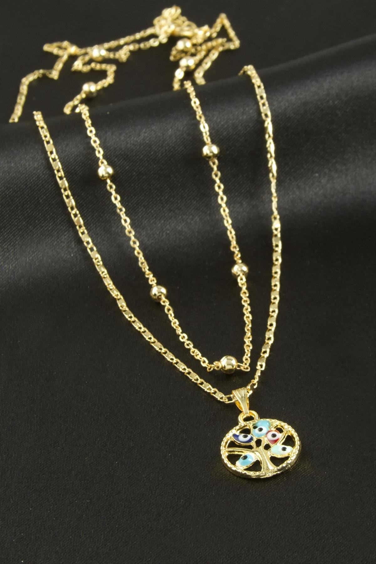 Hayat Ağacı İkili Kolye