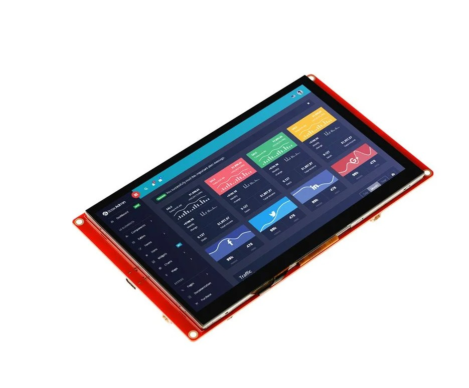 CrowPanel Basic 7" ESP32 HMI Dokunmatik Ekran (800x480) Modelleri ve ...