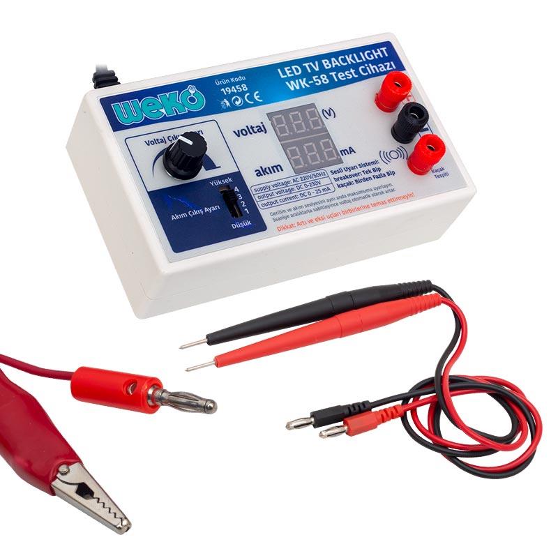BLİNK LED TV BACKLIGHT VOLTAJ-AMPER ÖLÇER OUTPUT 0-230V SESLİ TEST CİHAZI