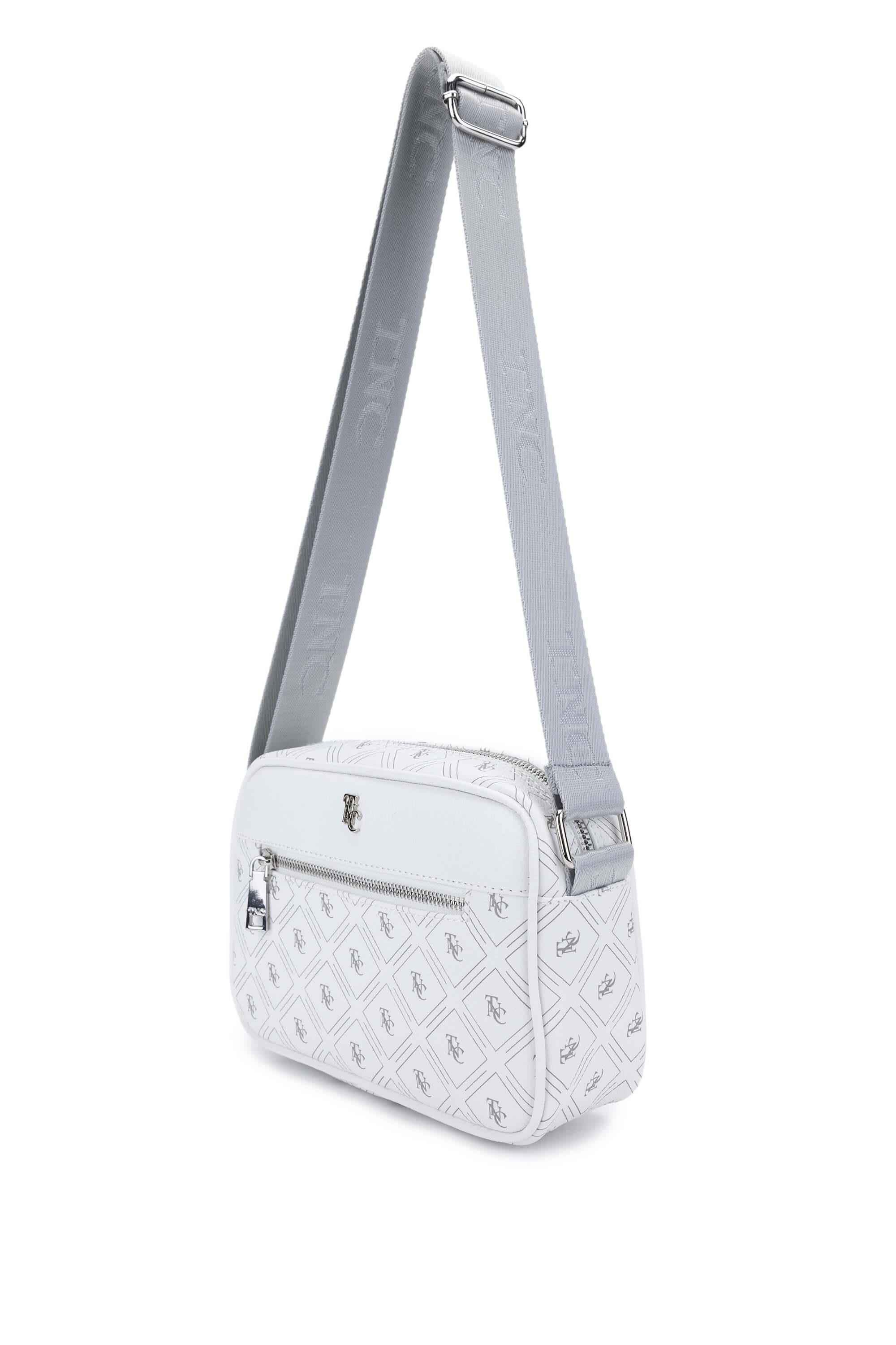 Tamer Tanca Kadın Vegan Beyaz Postacı Çanta