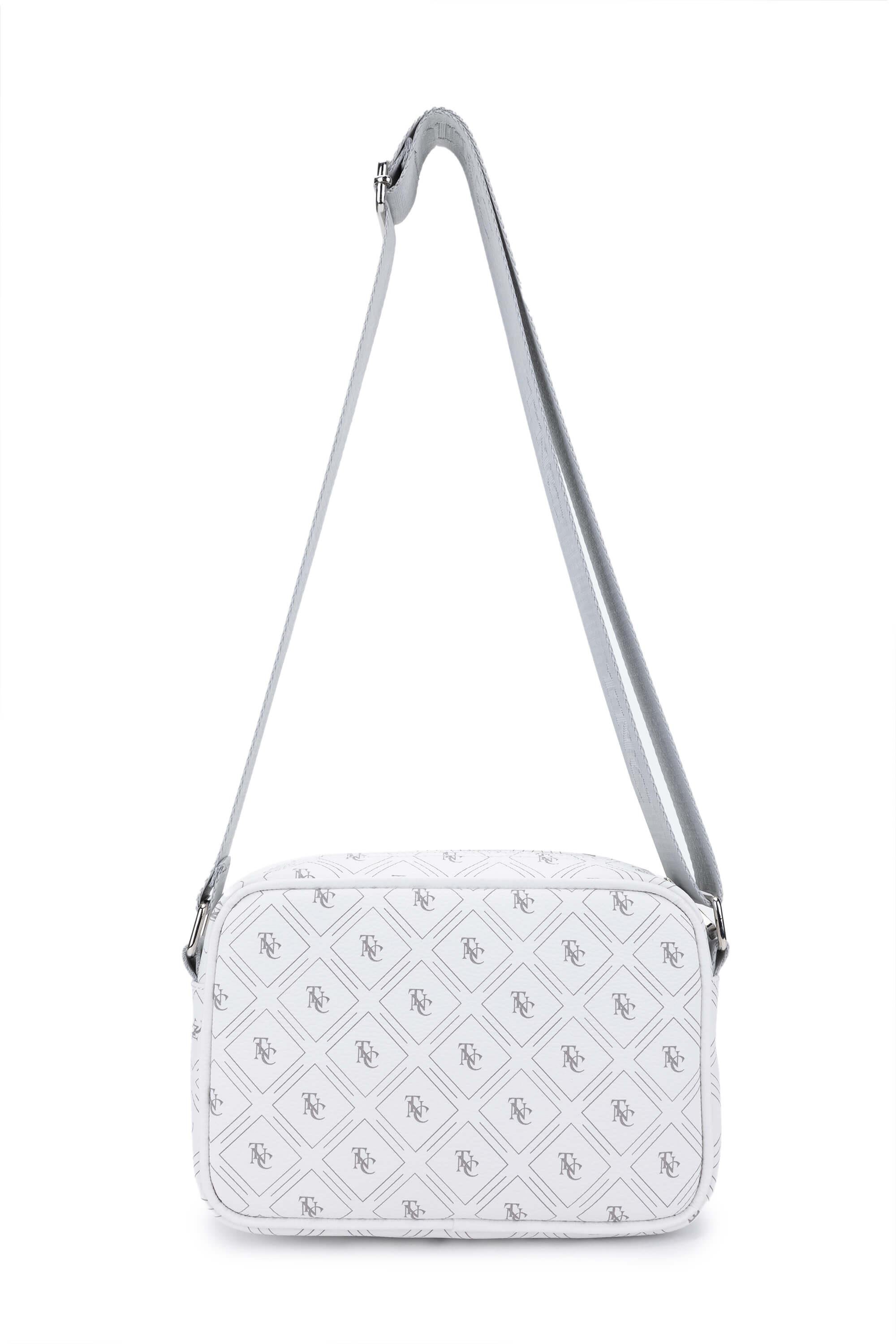 Tamer Tanca Kadın Vegan Beyaz Postacı Çanta