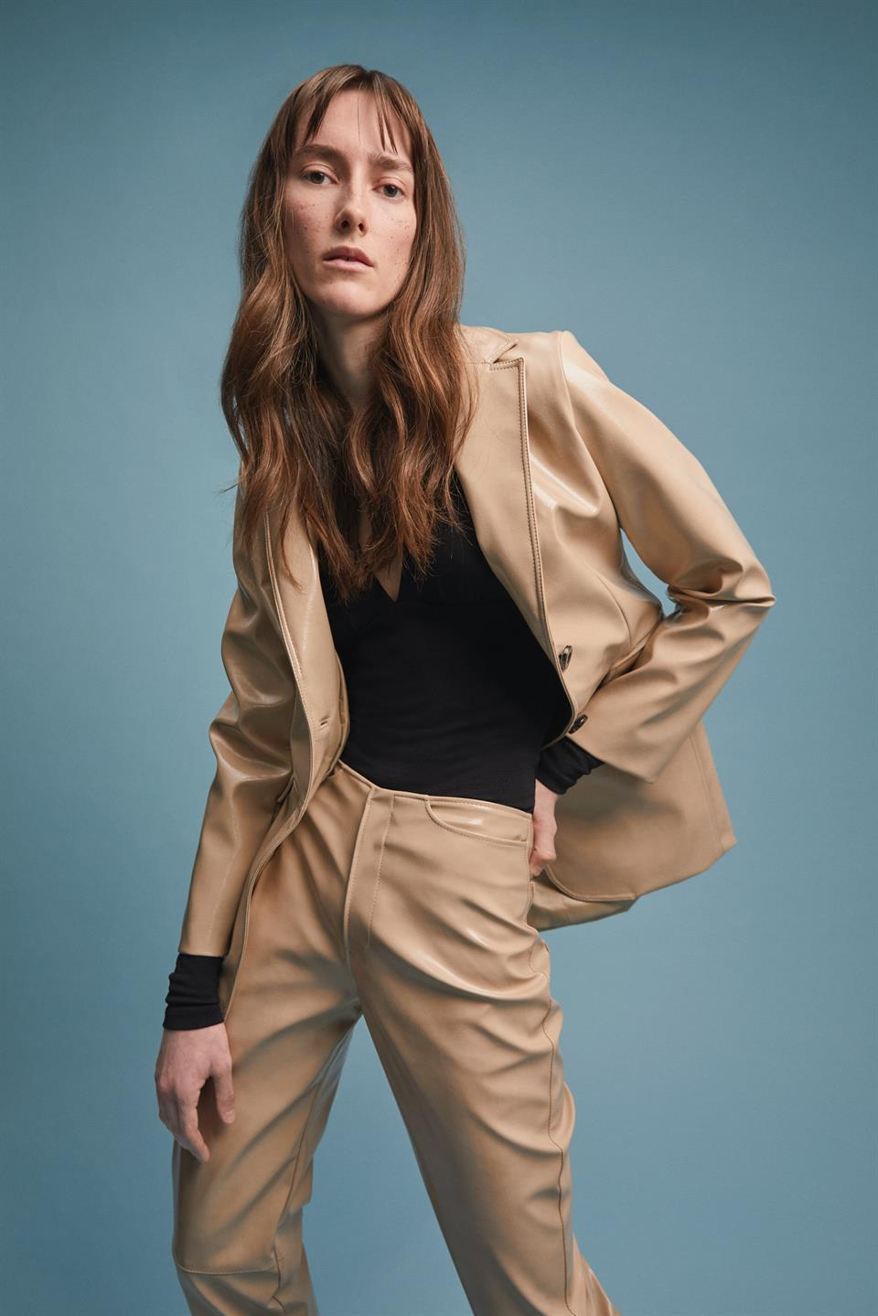 Sera Beige Leather Jacket | Nisse | Online Website Sera Beige Leather Jacket | Nisse | Online Website