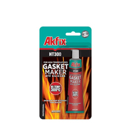Akfix Ht300 Yüksek Isı Silikonu Rtv Kırmızı 50 Ml