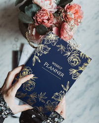 Dark Blue Weekly Planner