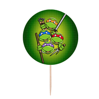 Ninja Turtles Temalı Pasta Süsü