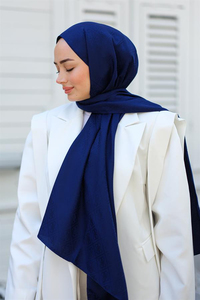 Monogram Şal Lacivert