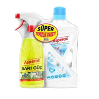 Asperoxx Sarı Güç 1lt+1lt Yüzey Teml.Beyaz Sabun