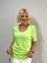 Lina Basic Bluz AÇIK YEŞİL