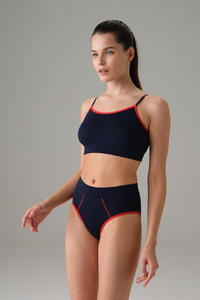 Doreanse Kadın İnce Ayarlanbilir Spor Sütyen 5551 Lacivert
