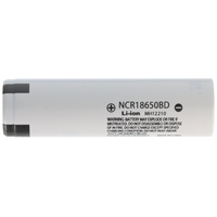 Panasonic NCR18650A 3.6V 3100mAh Li-Ion pil korumasız, not boyutları 64.9x18.1mm