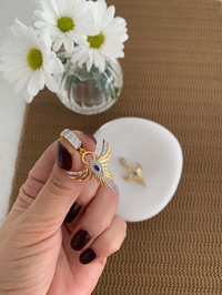 Özel Seri Gümüş Taşlı Ankakuşu Charm