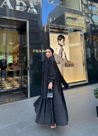 H&R Butik | Rukay Elbise Siyah