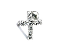 Welch Steel Cross Tragus Piercing