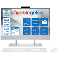 Hp 27-DP1012NT Intel Core i7 1165G7 32GB 1TB 256GB SSD 27" FHD FreeDos ...