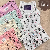 Elite Kız Çocuk Renkli Atlet Takım-Karışık Renk