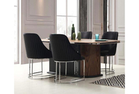 Levra Dining Table Black & Walnut | eymense.eu