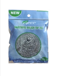 Viper Endüstriyel Bulaşık Top Teli 60Gr - Güçlü Temizlik İçin İdeal Çözüm!