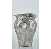 Lamedore Jute Texture Midi Gümüş Vazo - Güzel Home