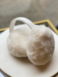 Krem Renk Peluş Kulaklık