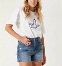 Çift Logo Baskılı Tshirt