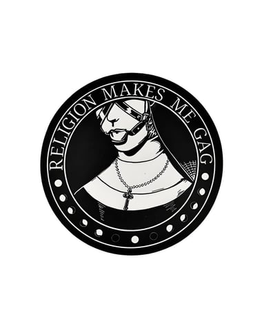 RELIGION MAKES ME GAG Bardak Altlığı